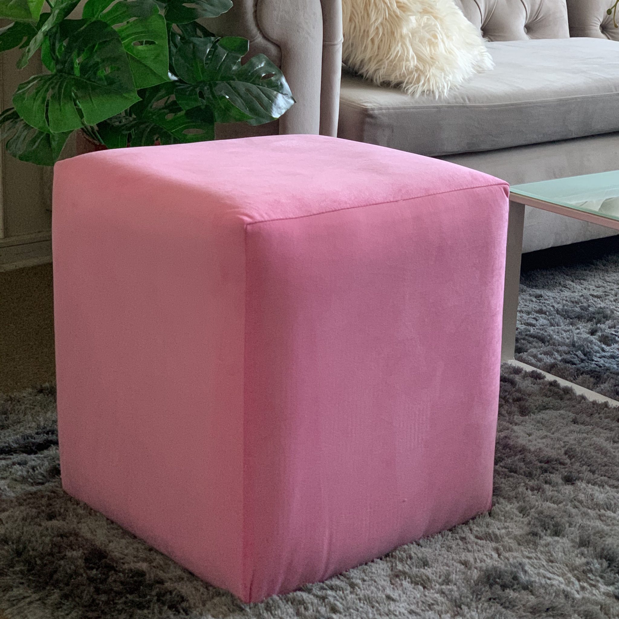 POUF CUBO 20% Descuento FELPA ROSA 21 – Walther